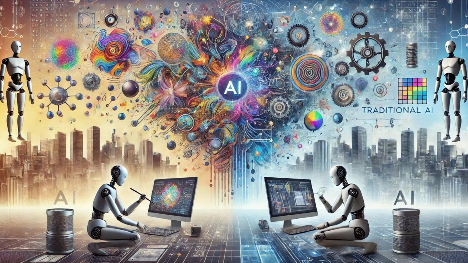 Generative AI vs Traditional AI | AI for Humanity Solutions